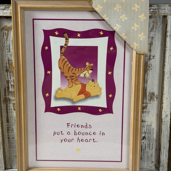 Disney | Art | Disney Winnie The Pooh Tigger Framed Friends Put A ...